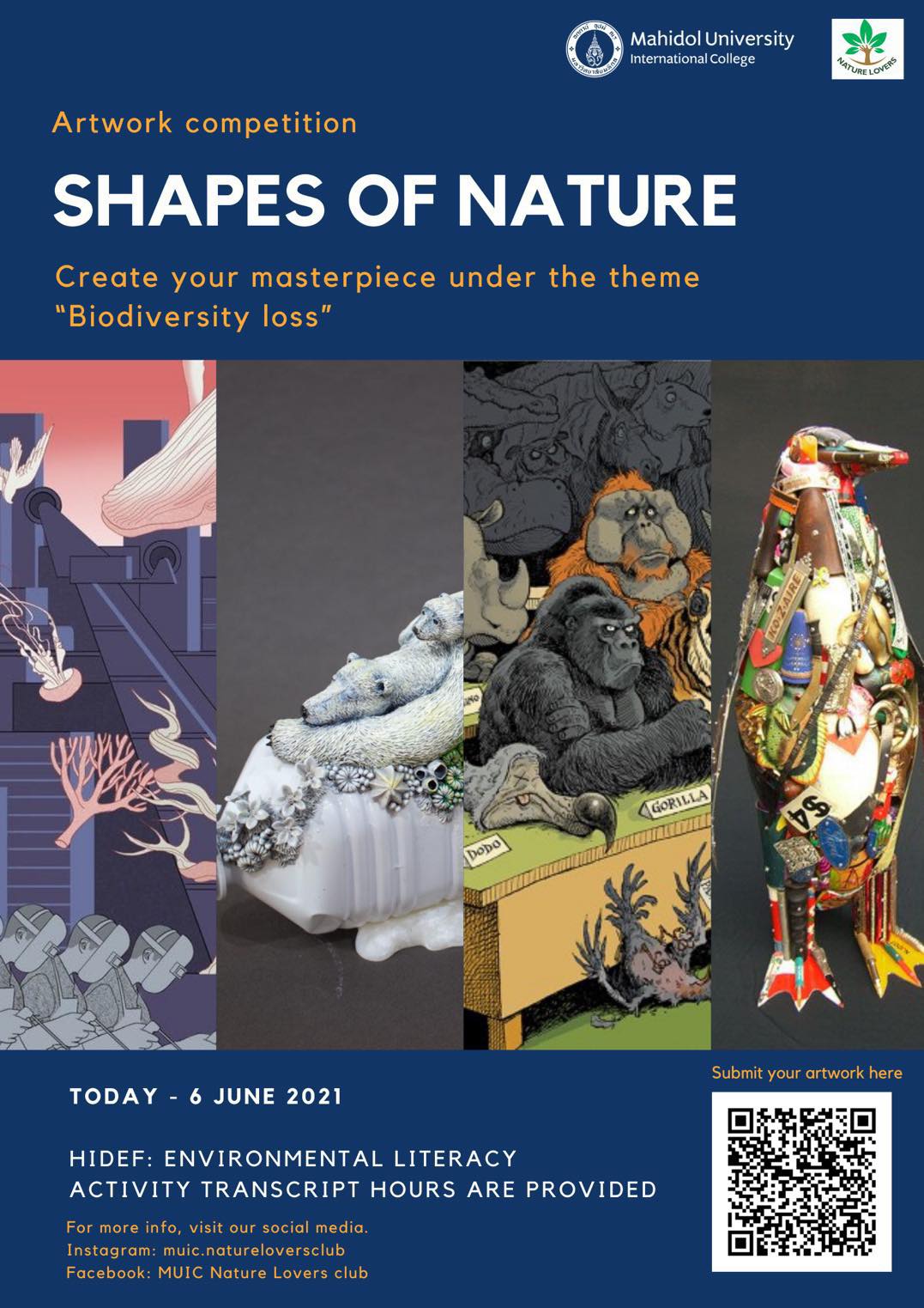 Nature Lovers Club Holds Online Art Contest – MUIC: Mahidol University ...