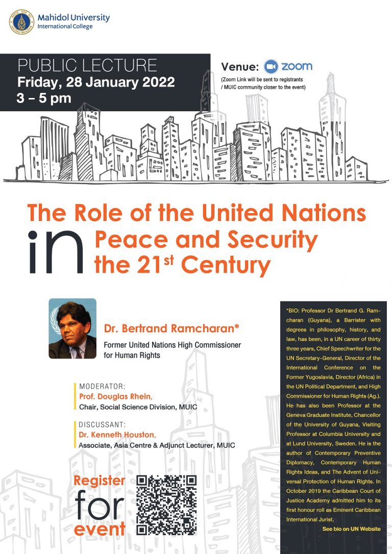 The Role of the United Nations in Peace and Security in the 21st ...